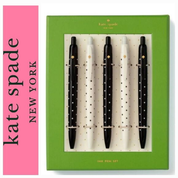 kate spade | Office | Kate Spade Ny Polkadot Pen Set | Poshmark